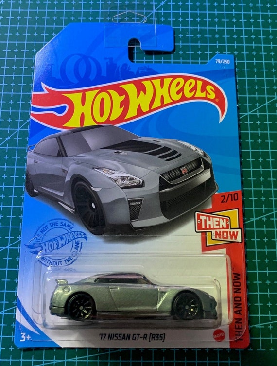 Hot Wheels 2017 Nissan GT-R R35 Grey With Black Wheels Long - Etsy