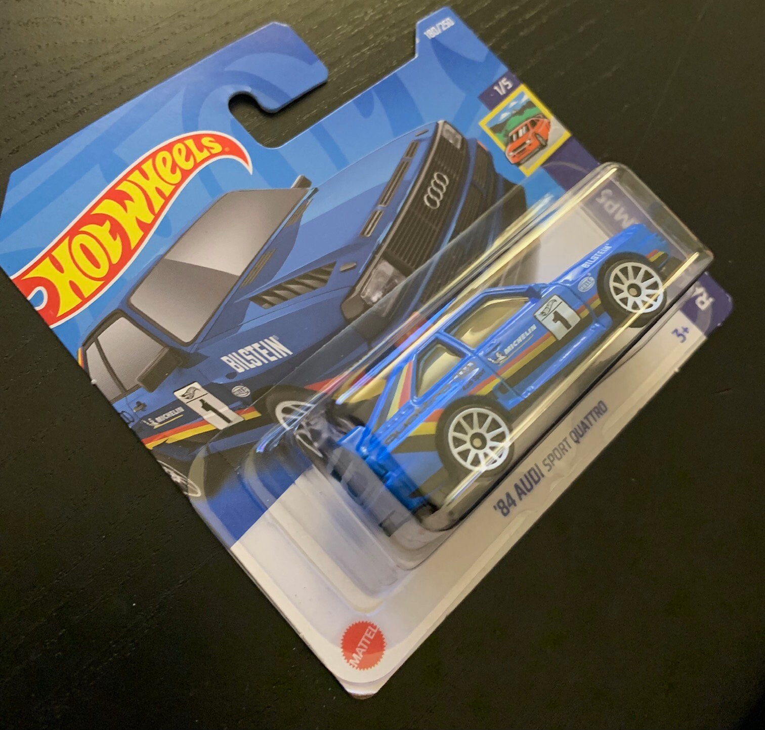 Hot Wheels 1984 Audi Sport Quattro-blue With White Wheels-short Card ...