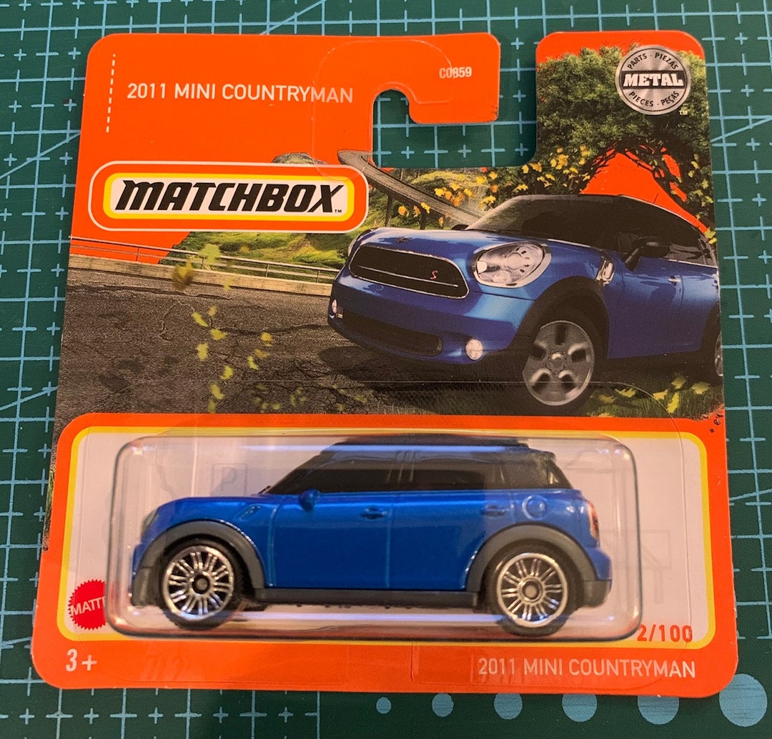 Matchbox 2011 BMW Mini Countryman-blue With Black Roof-short Card -hard ...