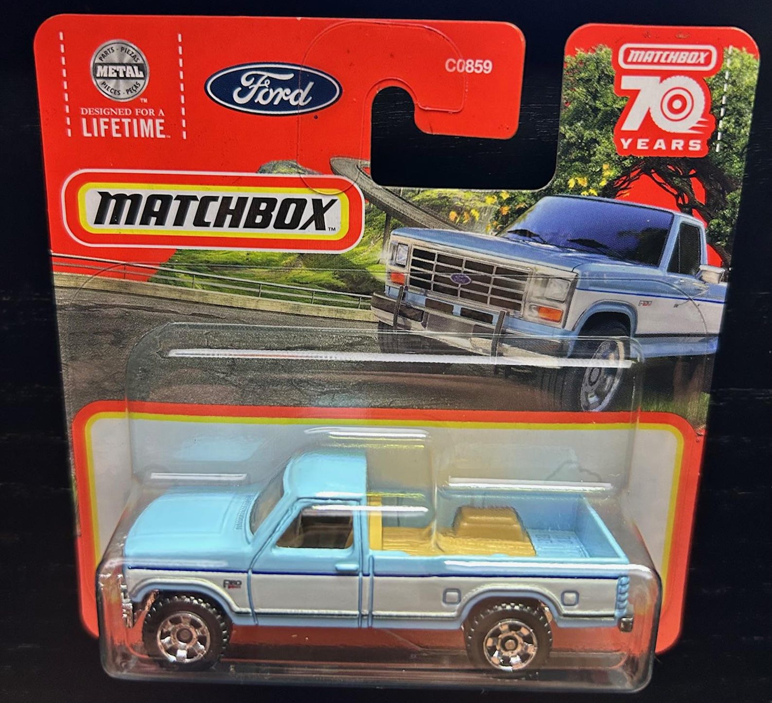Matchbox 1986 Ford F-150 Pick up Truck-light Blue With White Sides ...