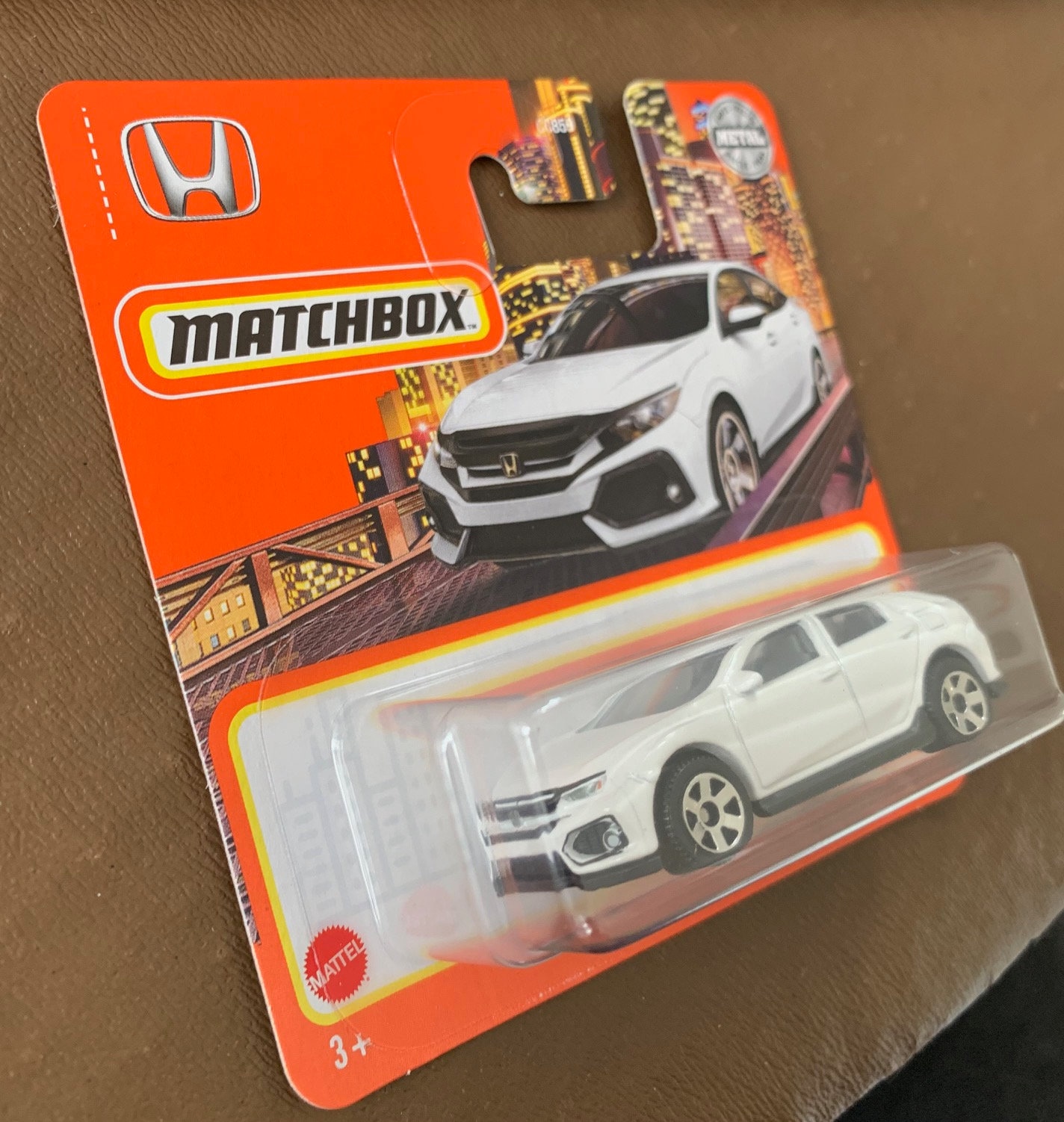 Matchbox 2017 Honda Civic Hatchback-white With Grey Interior-short Card ...