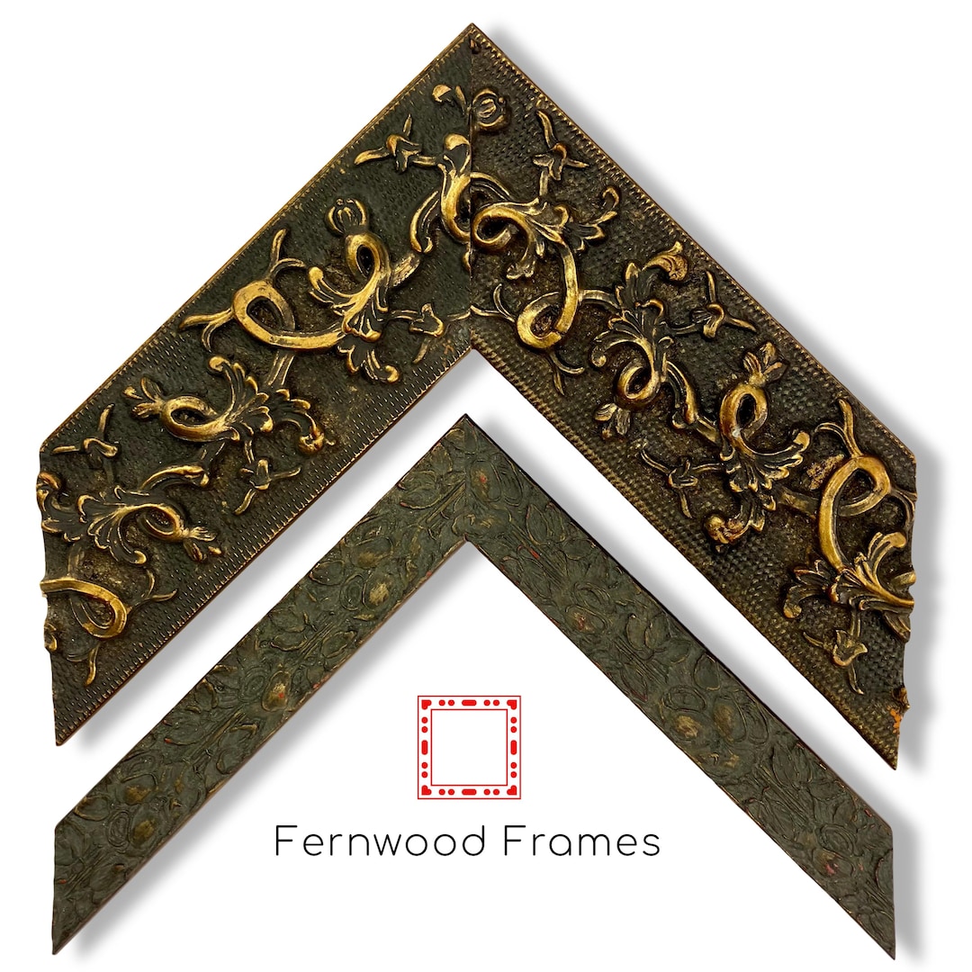 Gold Leaf Gothic Picture Frame: Ornate Baroque Style Wood - Etsy