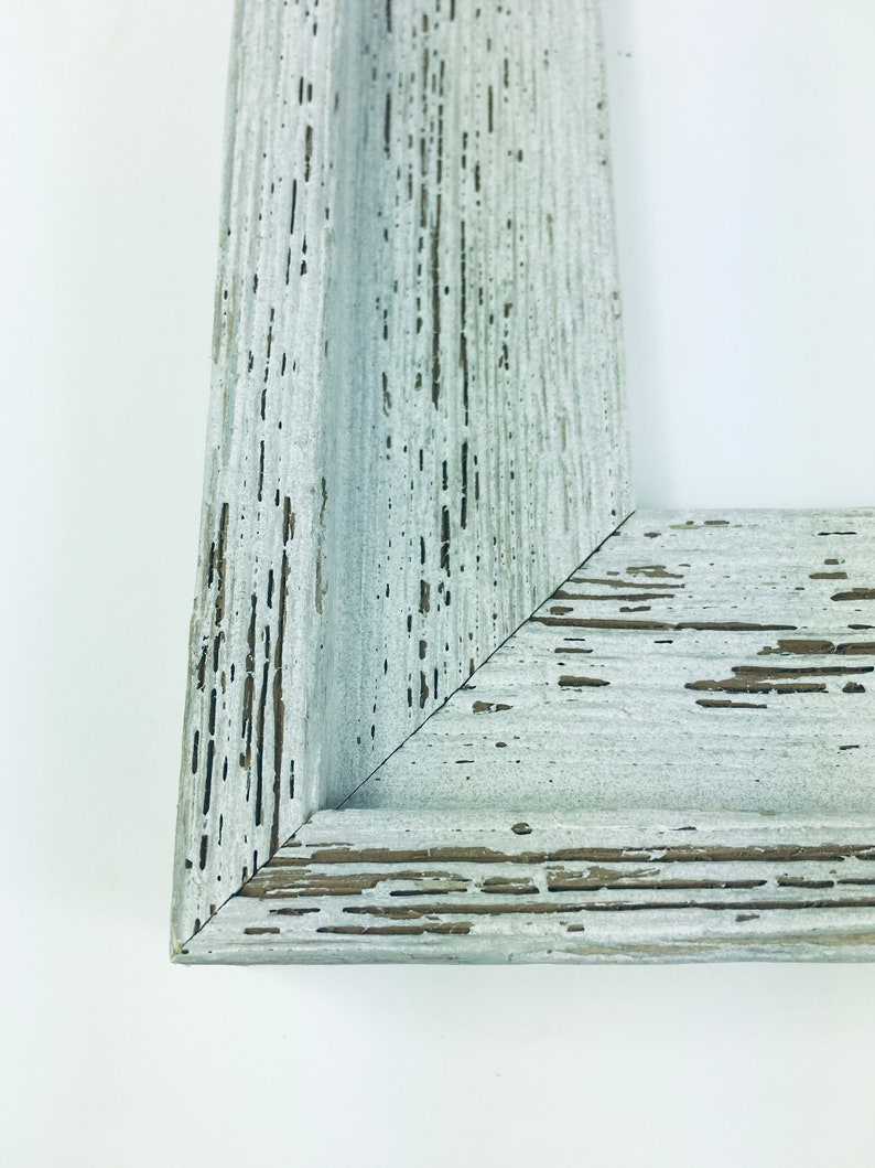 Farmhouse Distressed Frame White Picture Frames Barn Wood - Etsy