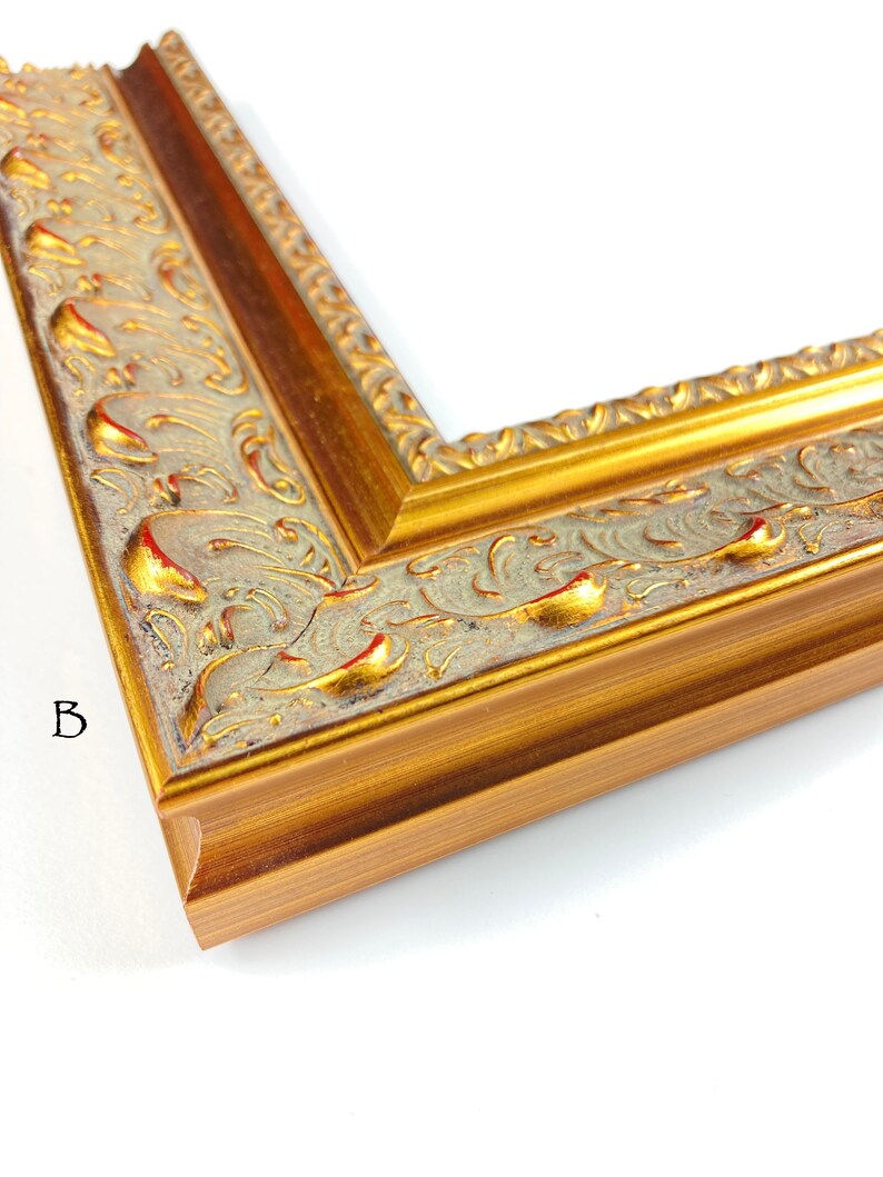 Gold Scooped Ornate Picture Frame, Gold Picture Frame, 4x6, 5x7, 8x10 ...