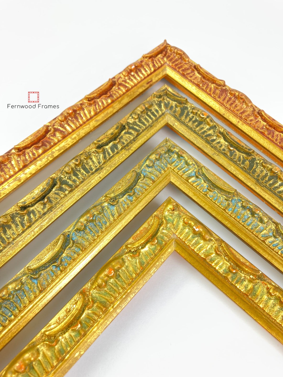 Gold Leaf Italian Rococo Picture Frame: Handcrafted Photo Frame - Etsy