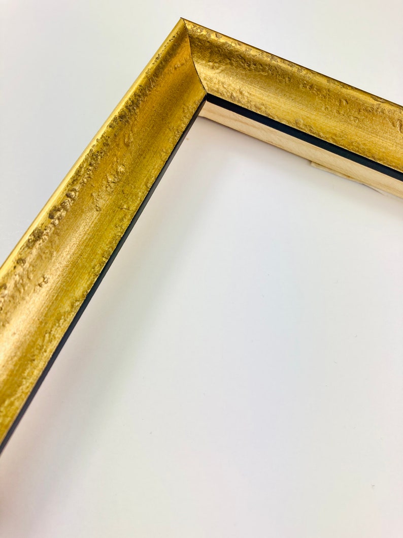 Gold Scooped Metallic Picture Frame Industrial Modern Custom - Etsy