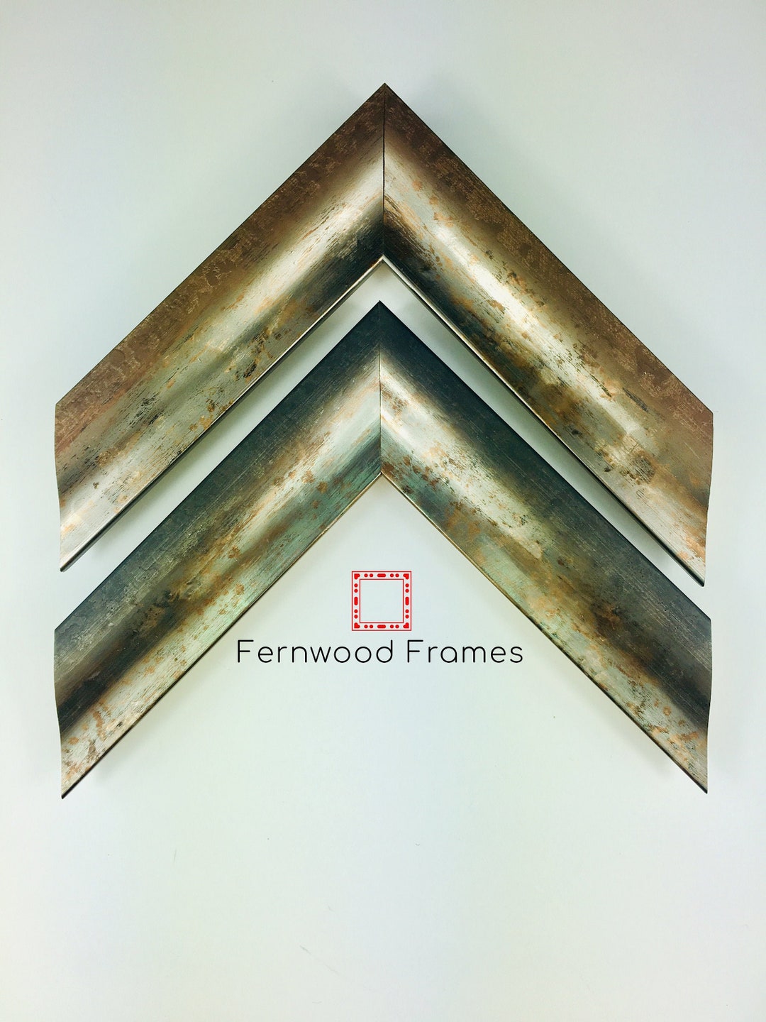 Silver Distressed Picture Frame Industrial Metallic Frames 4x6 5x7 8x10 ...