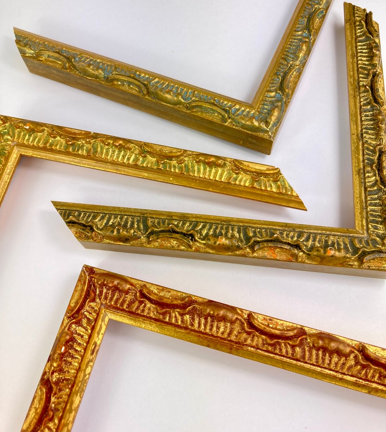 Gold Leaf Italian Rococo Picture Frame Red Picture Frame Etsy