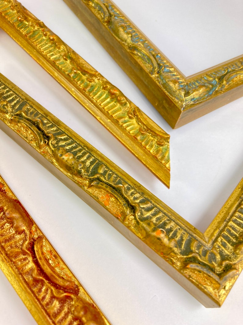 Gold Leaf Italian Rococo Picture Frame Red Picture Frame Etsy