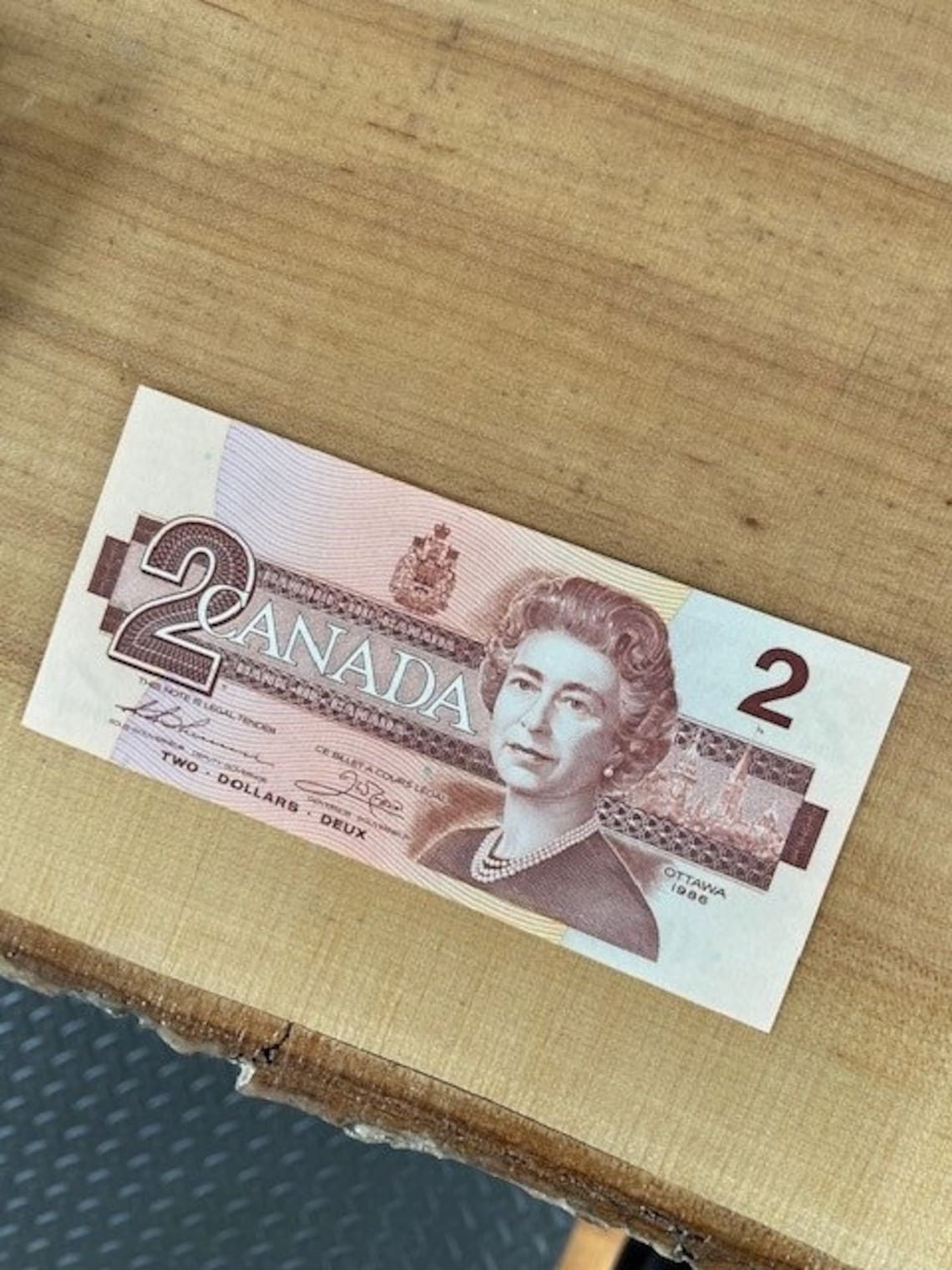 Rare Canadian Two Dollar Bill 1986 Uncirculated - Etsy