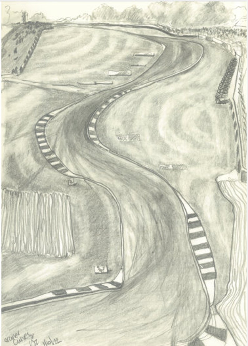 Donington Park Racing Circuit Trackside Paintings A6 Greetings Cards - Etsy