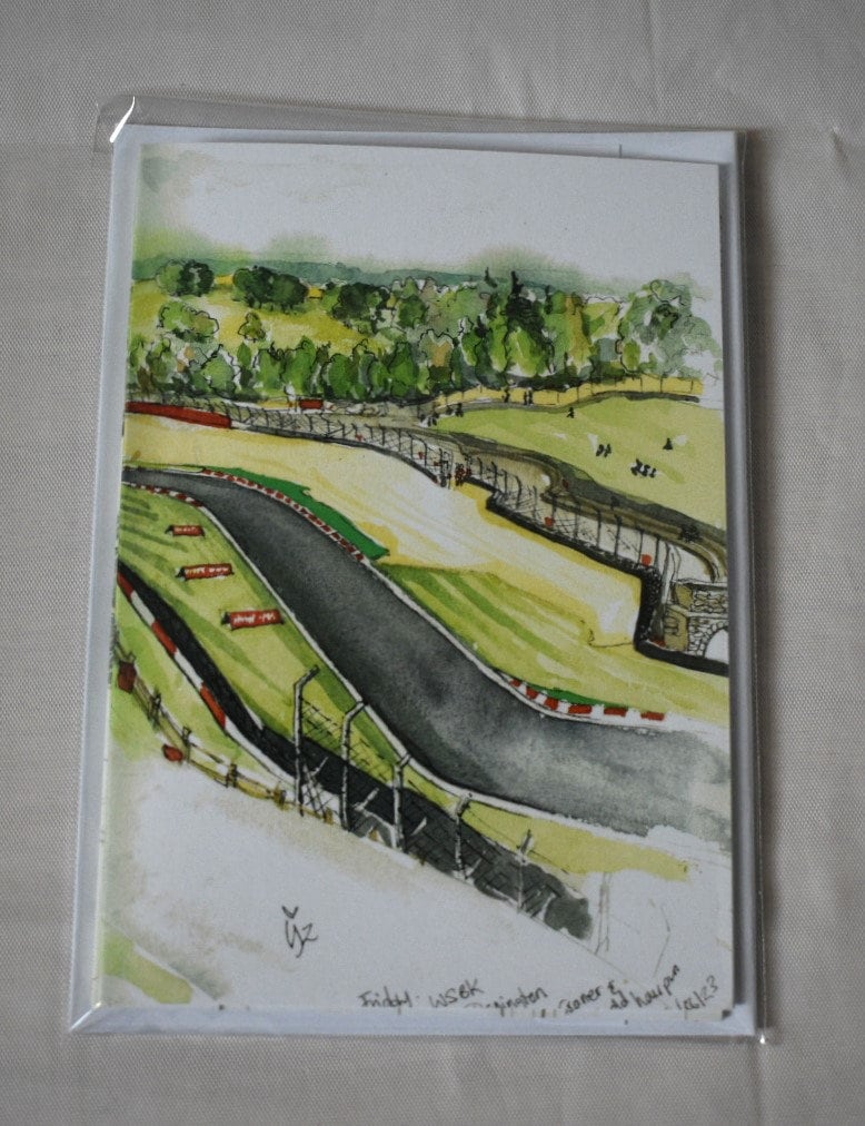 Donington Park Racing Circuit Trackside Paintings A6 Greetings - Etsy