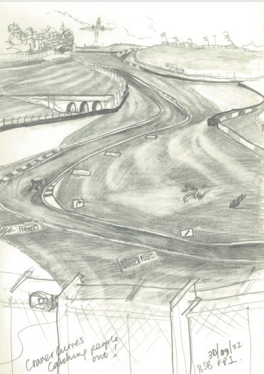 Donington Park Racing Circuit Trackside Paintings A6 Greetings - Etsy