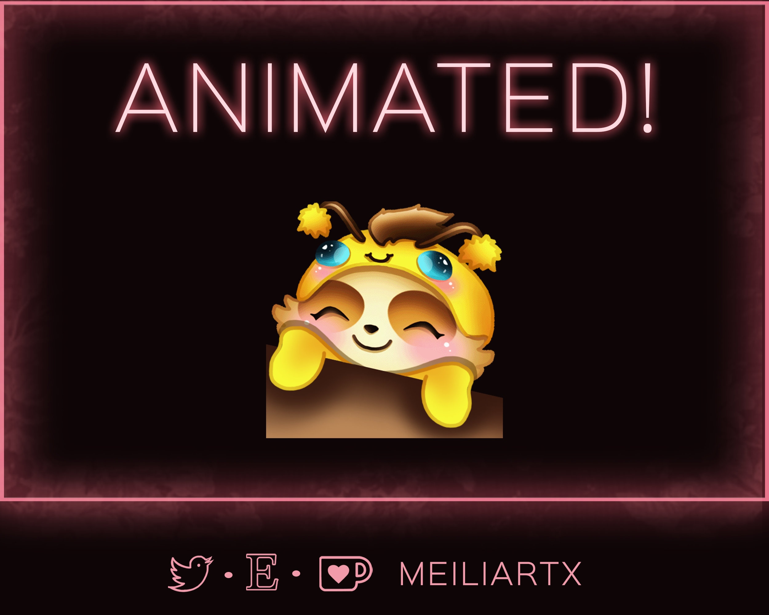 ANIMATED EMOTE Beemo Tap League of Legends Bee // Twitch Discord Stream ...