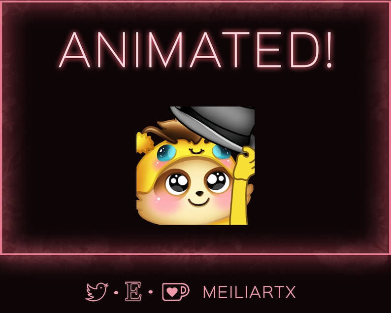 ANIMATED EMOTE Beemo Fedora Tip League of Legends Cute Bee // Twitch ...