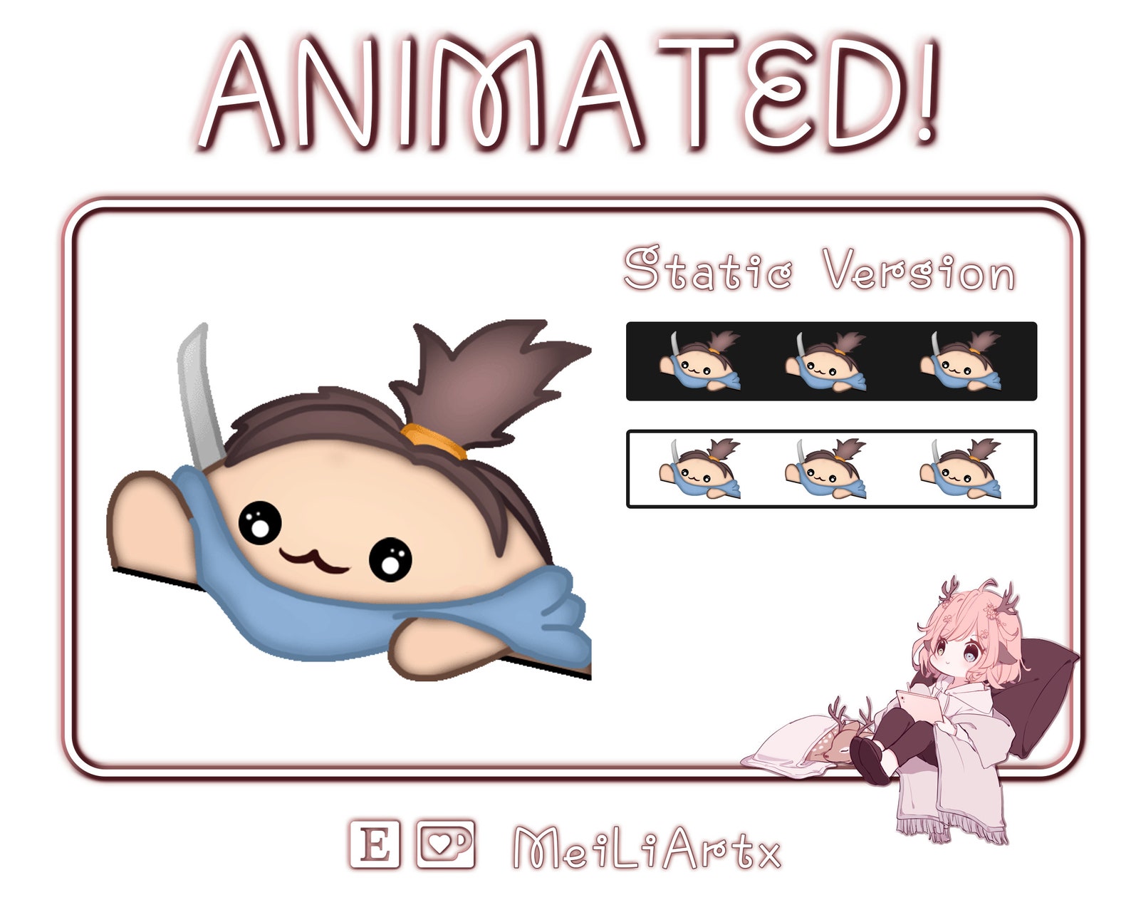 ANIMATED EMOTE Chibi Yasuo Bongo Tap League of Legends // - Etsy