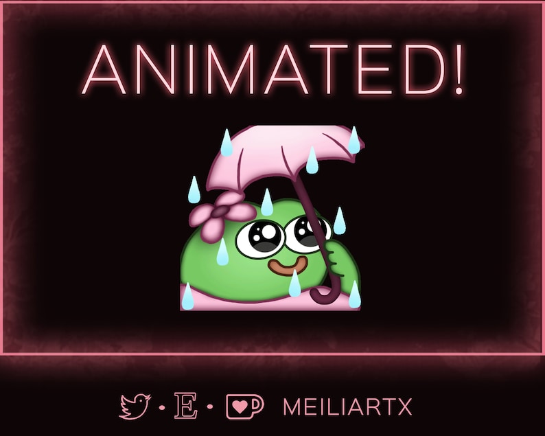 GEANIMEERDE EMOTE Pink Pepe Rain Frog Meme // Twitch - Discord - Stream ...