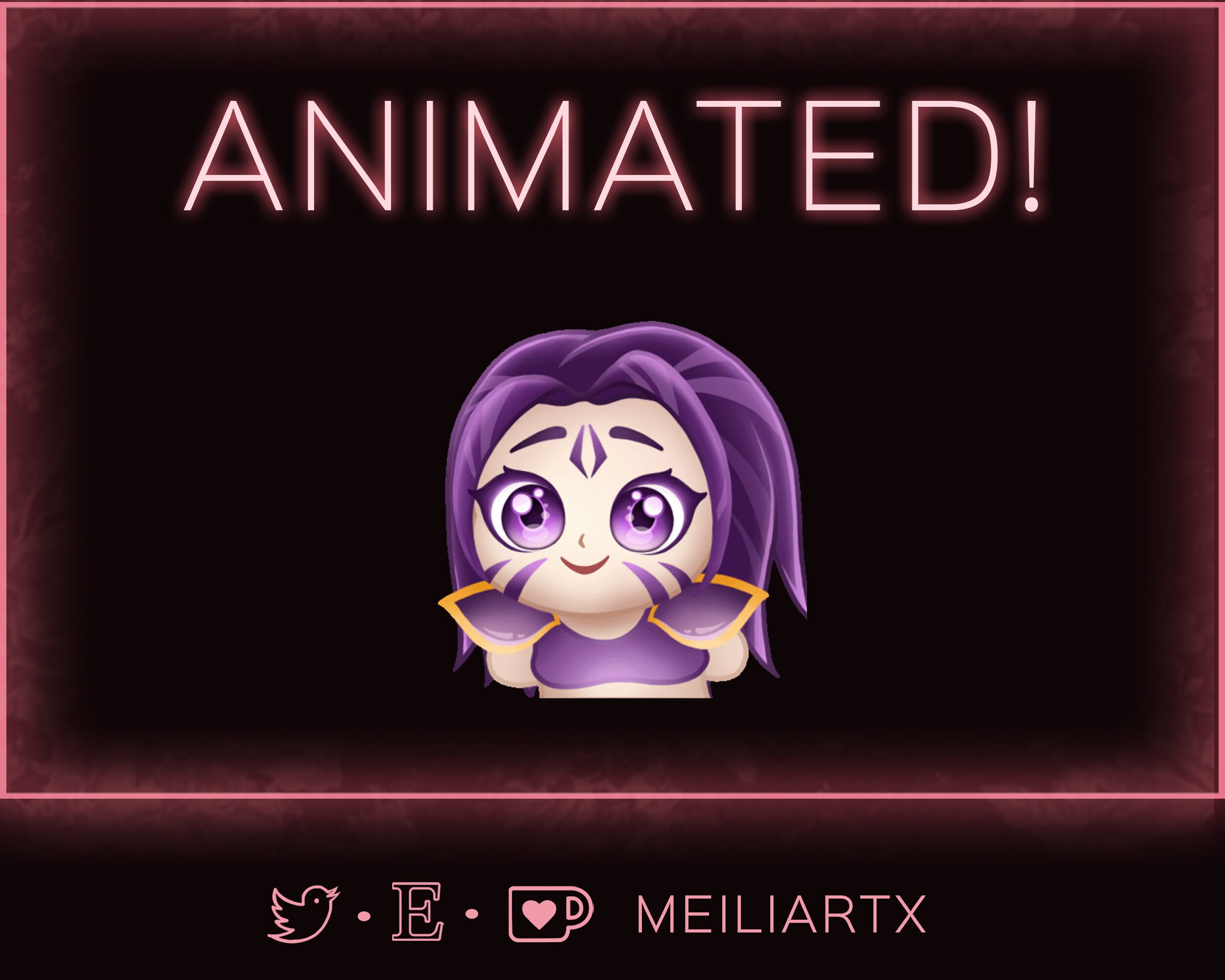 ANIMATED EMOTE Chibi Kaisa Wiggle League of Legends // Twitch - Discord ...