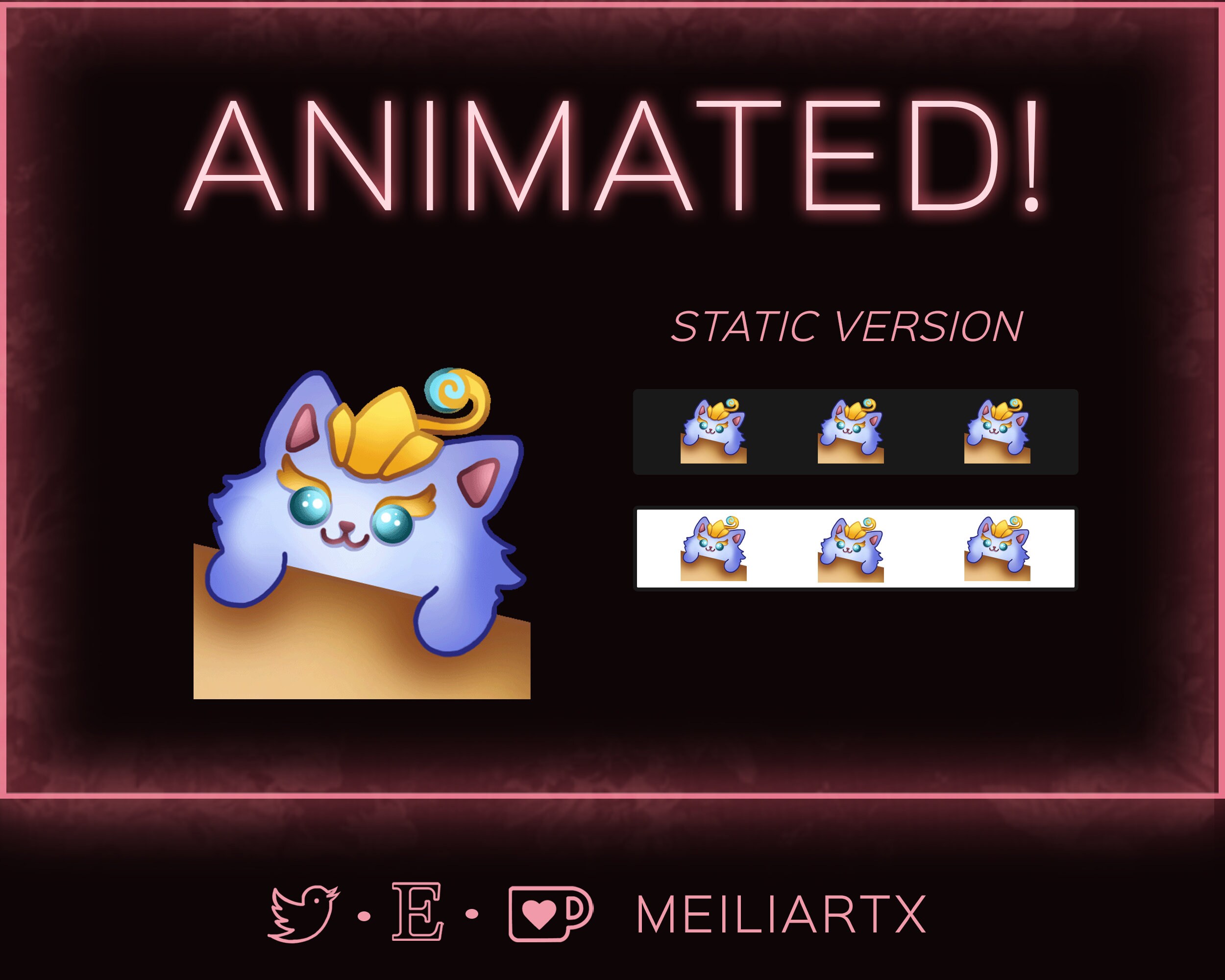 ANIMATED EMOTE Yuumi Bongo Tap Cat League of Legends // Twitch ...