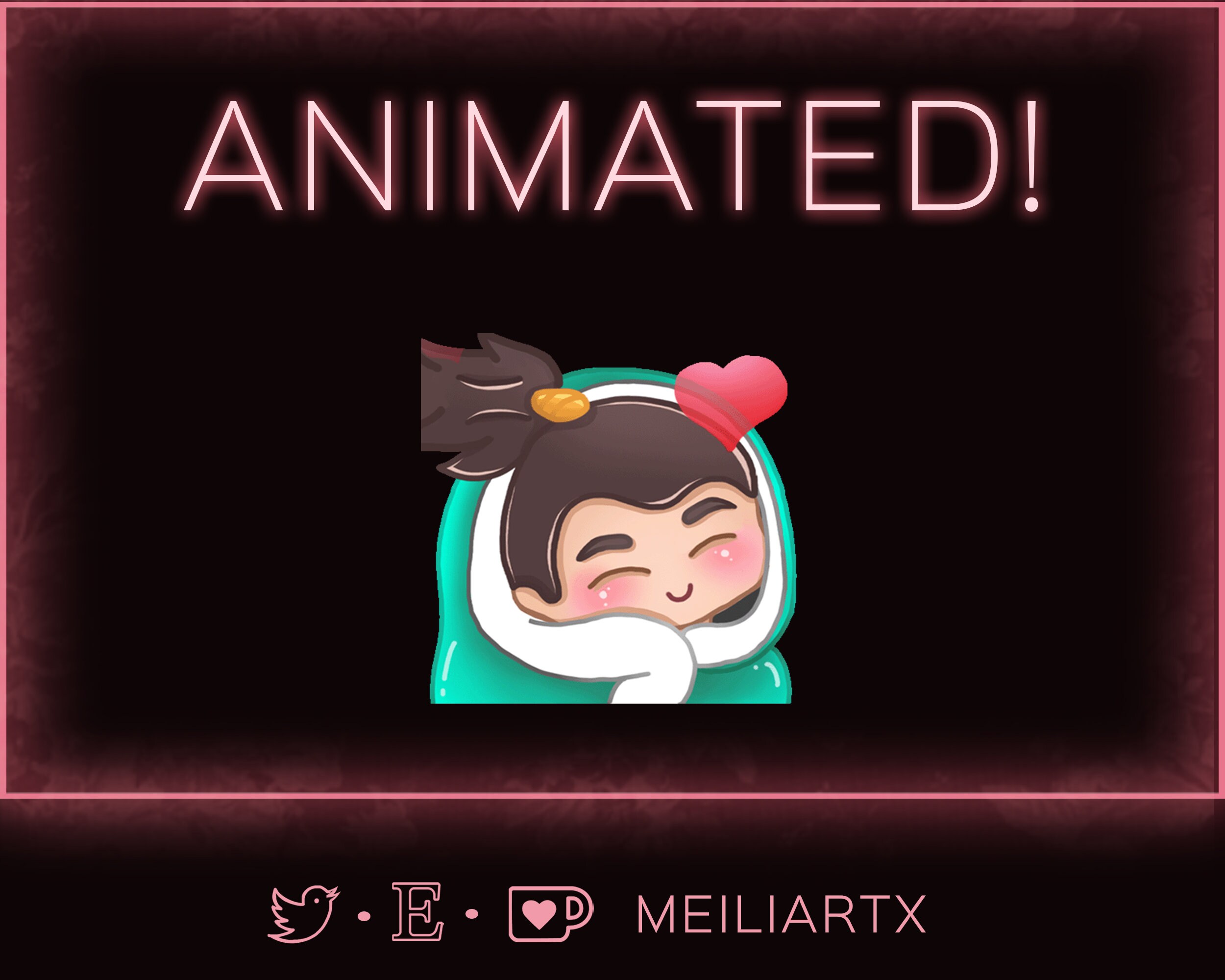 GEANIMEERDE EMOTE Chibi Yasuo Comfy Love League of Legends // Twitch ...