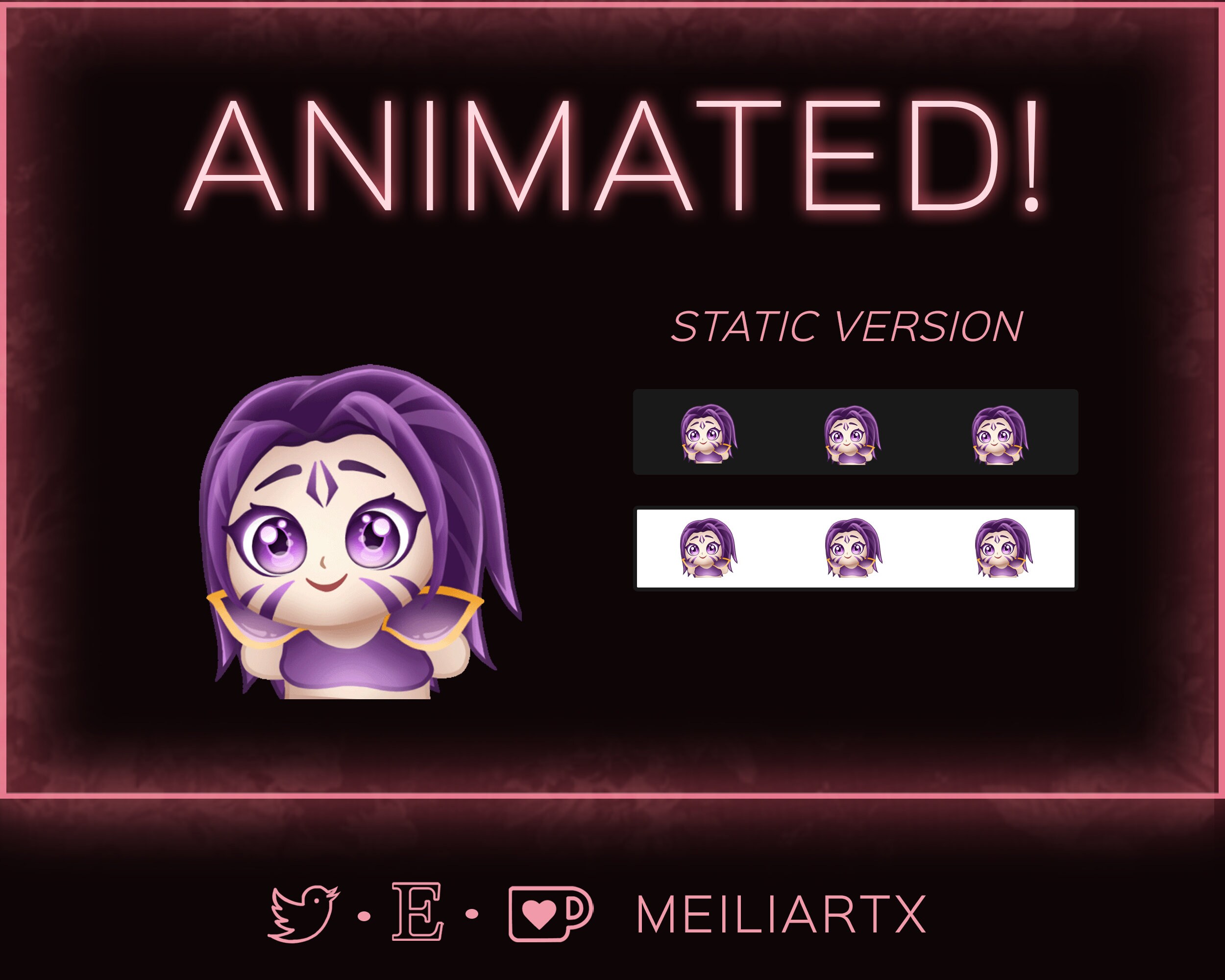 ANIMATED EMOTE Chibi Kaisa Wiggle League of Legends // Twitch - Discord ...