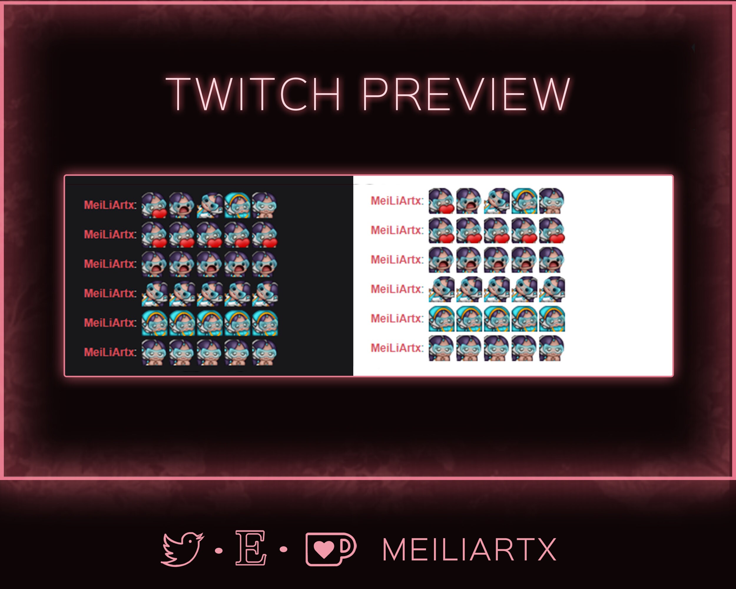 EMOTE SET Cute Symmetra Overwatch OW2 // Twitch - Discord - Stream! - Etsy