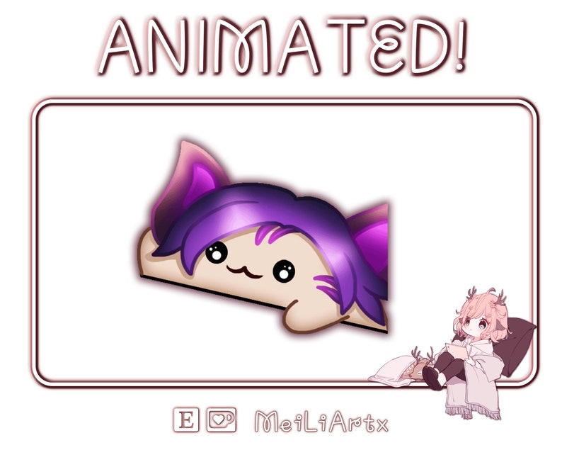 ANIMADO EMOTE Chibi Kaisa Bongo Tap League of Legends Purple - Etsy México