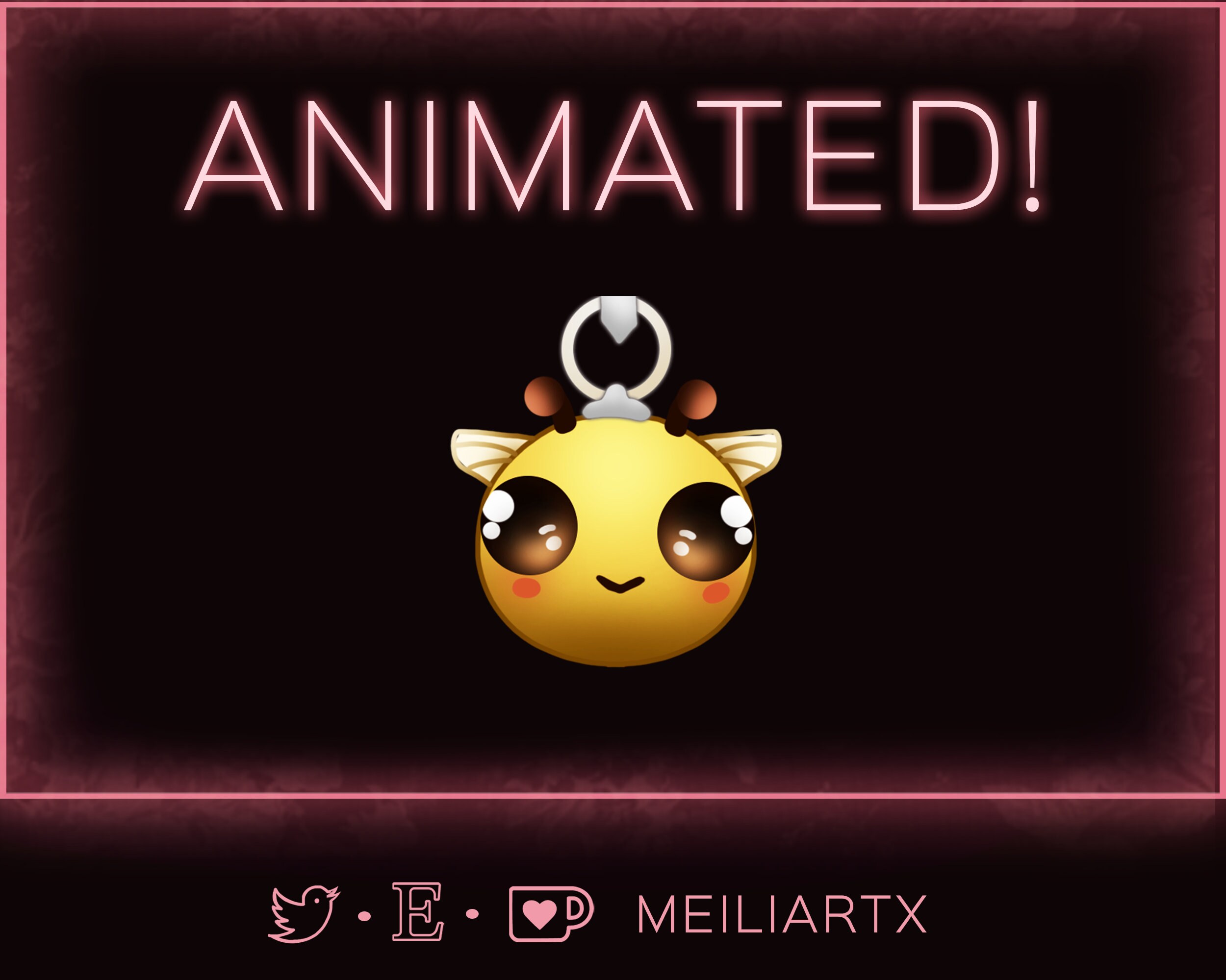 ANIMATED EMOTE Cute Bee Overwatch 2 Weapon Charm // Twitch - Discord ...
