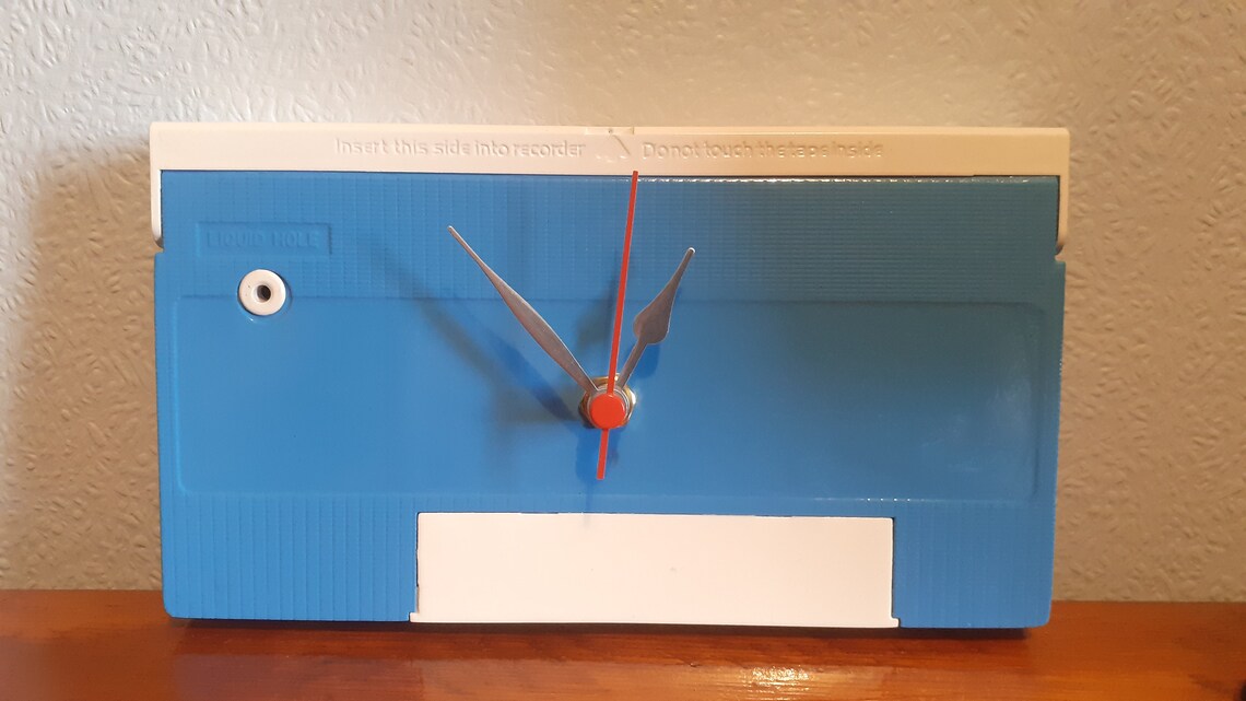 Clock made from a VHS tape | Etsy