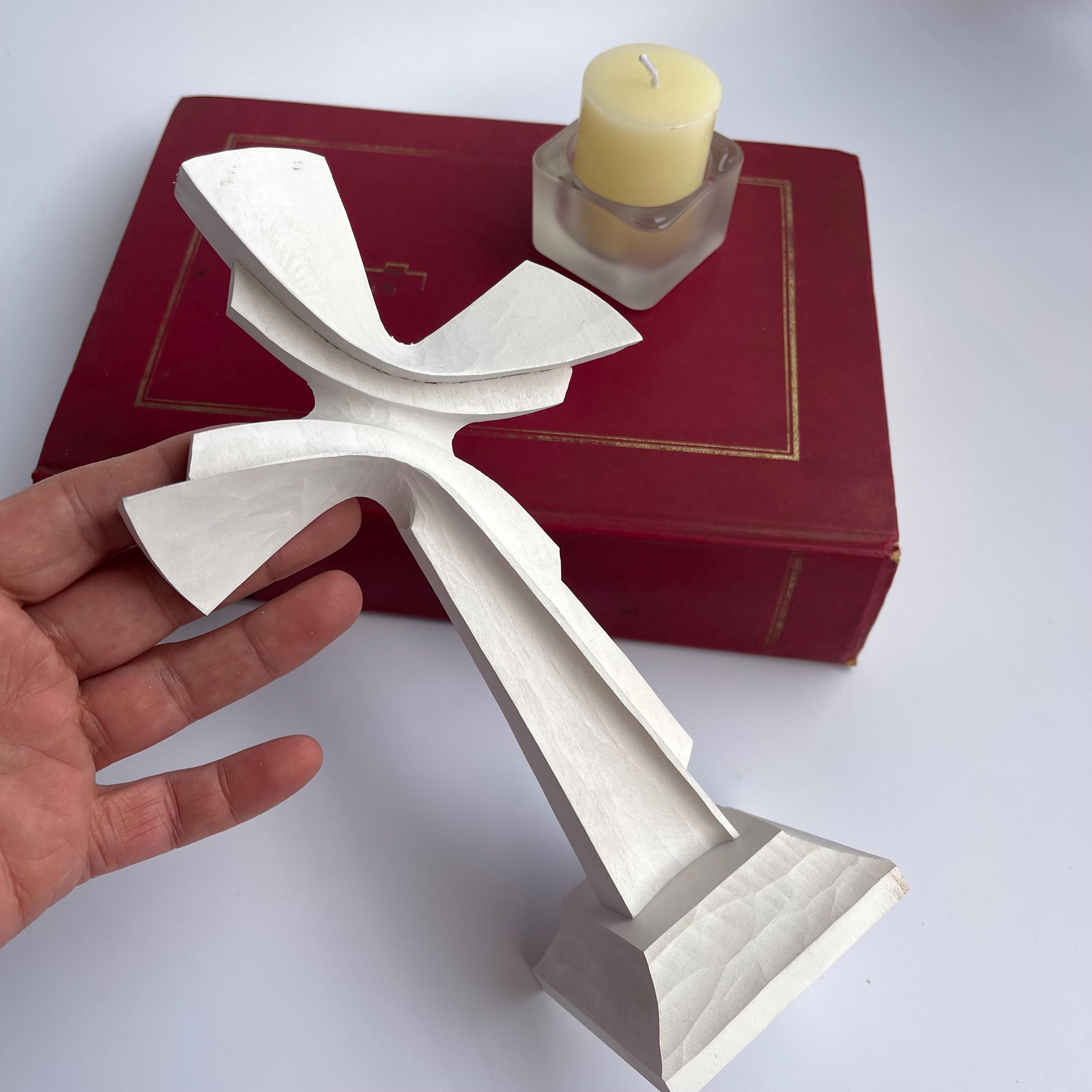 Large Standing Crosses Decor for Table, Crucifix for Shelf, Home Office ...