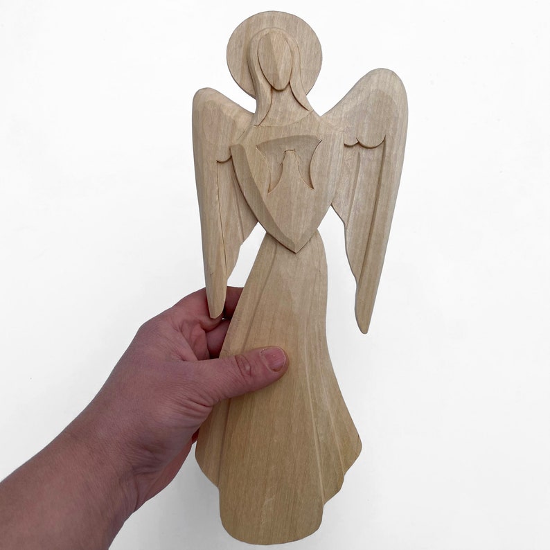 Wooden Wall Angel Carved Angel Farmhouse Angel Hanging - Etsy