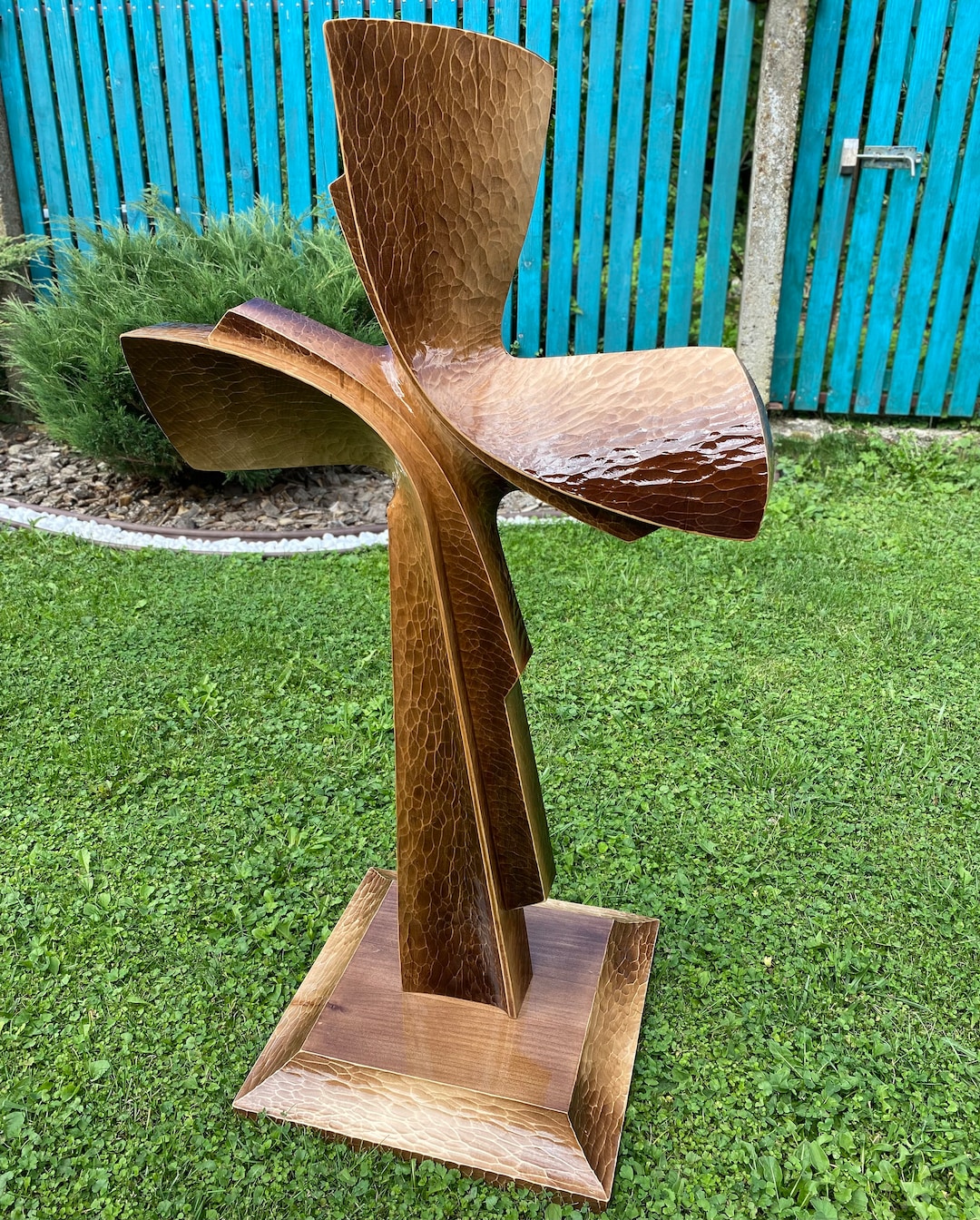 Extra Large Wooden Standing Cross, Cross for Garden, Cross With Stand ...