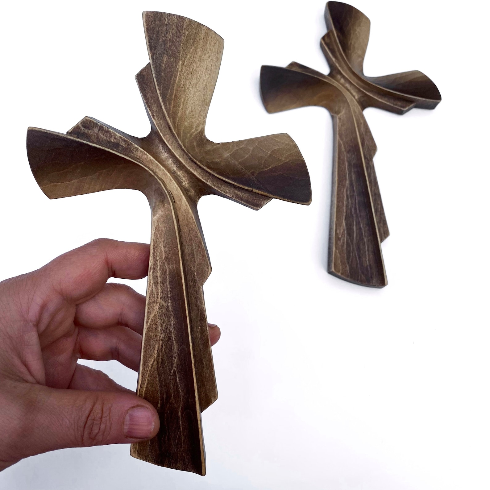 Wooden Cross for Wall Large Wall Cross Carved Cross Hanging - Etsy