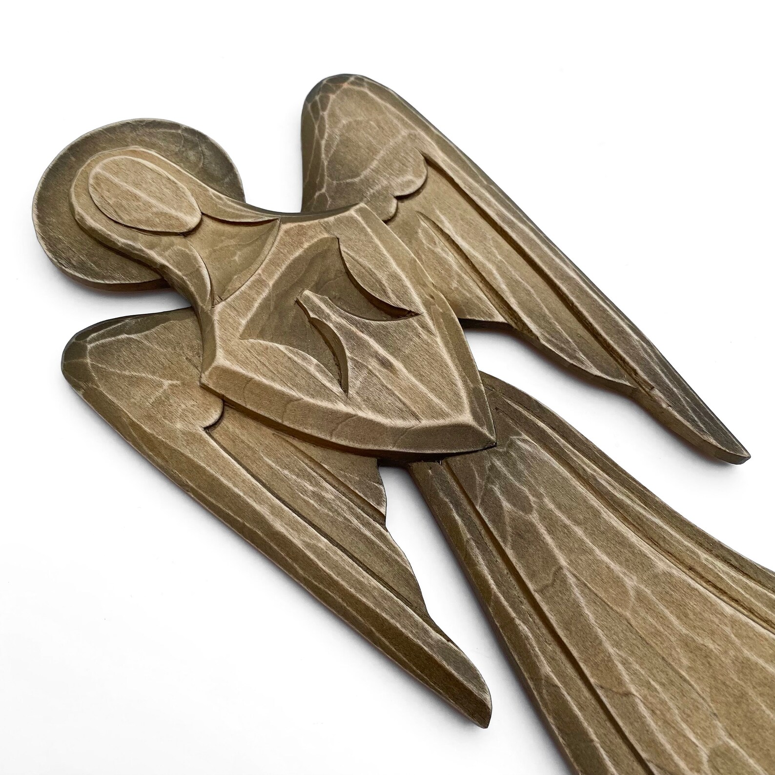 Wooden Wall Angel Carved Angel Farmhouse Angel Hanging - Etsy