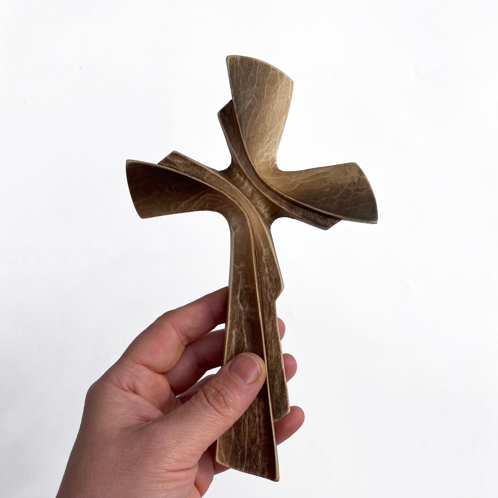 Wooden Crucifix Carved Wood Cross Crucifix Wall Cross - Etsy