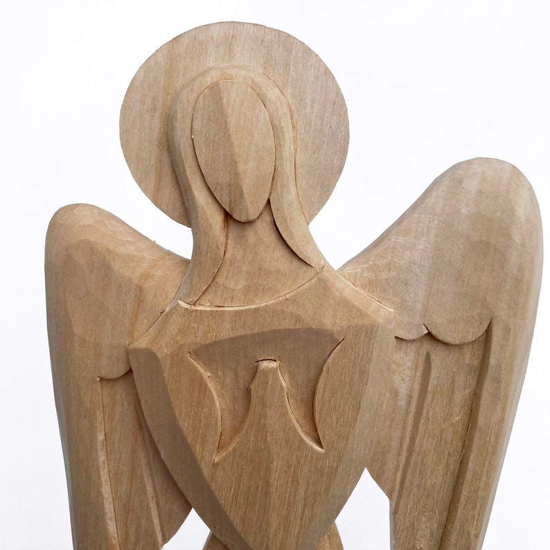 Wooden Wall Angel Carved Angel Farmhouse Angel Hanging - Etsy