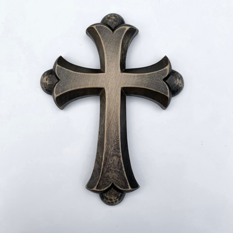 Modern Wooden Cross Wall, Hanging Crucifix Kids Room Decor, Christian ...