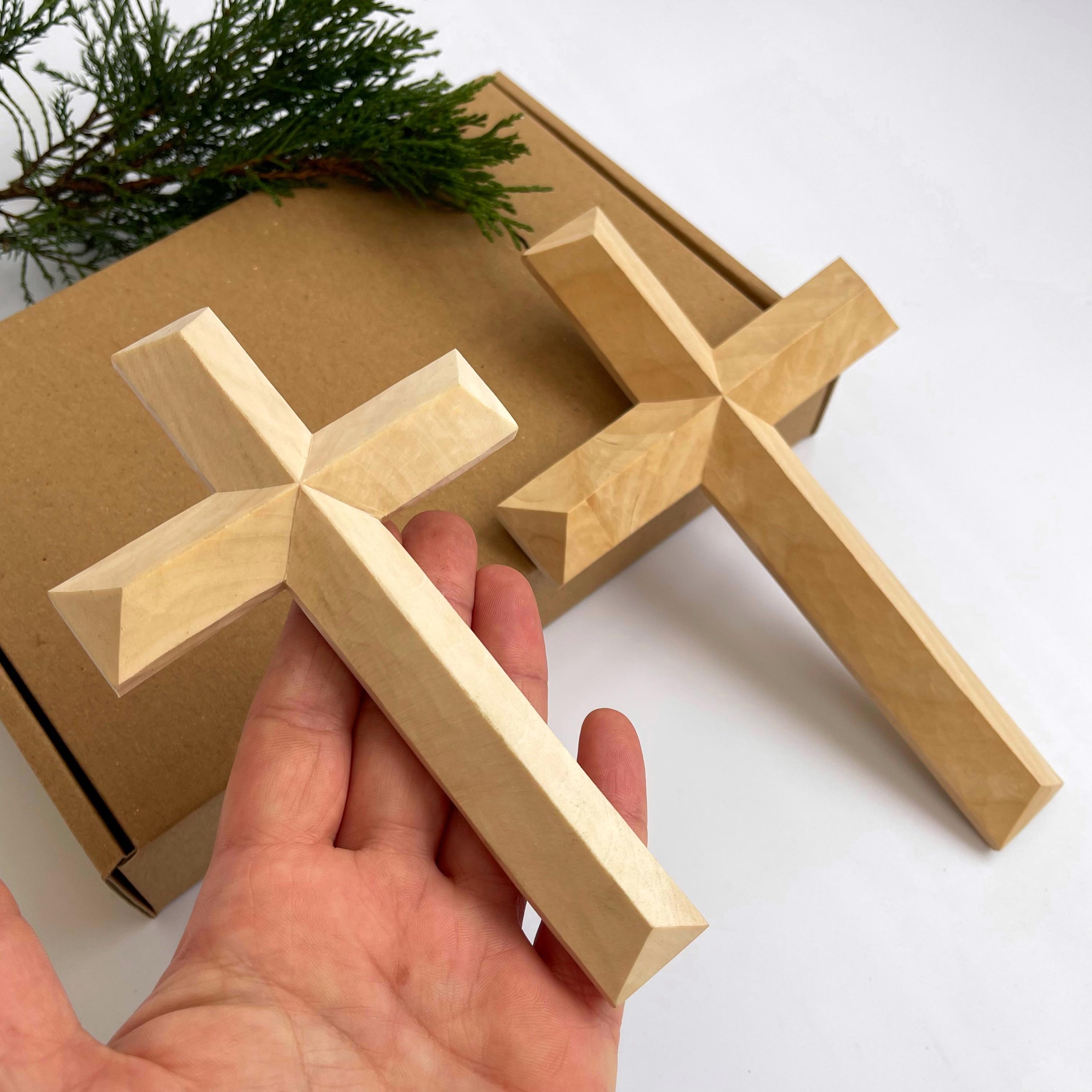Christian Modern Cross Wall, Simple Hanging Small Religious Baptism ...