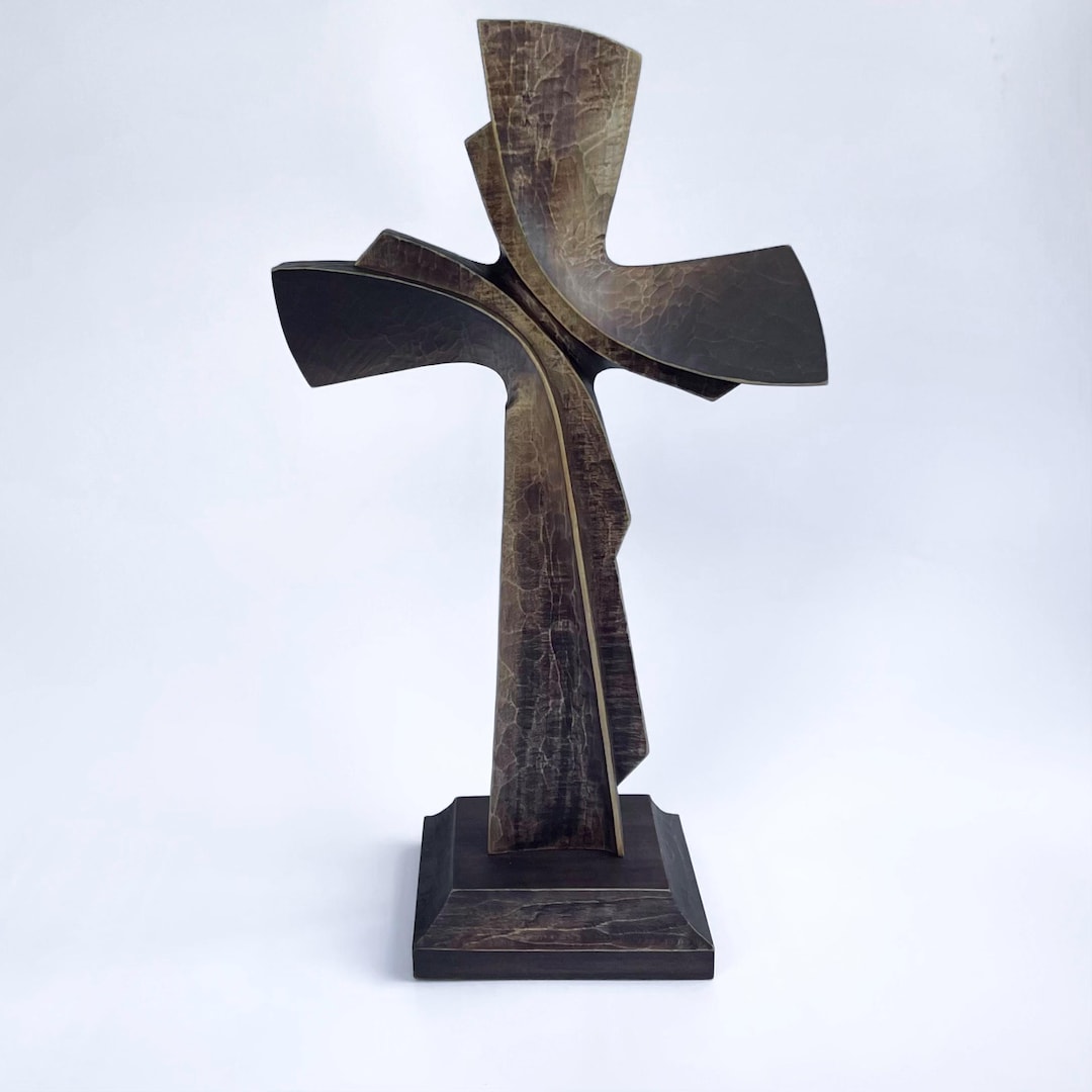 Large Standing Crosses Decor for Table, Crucifix for Shelf, Home Office ...
