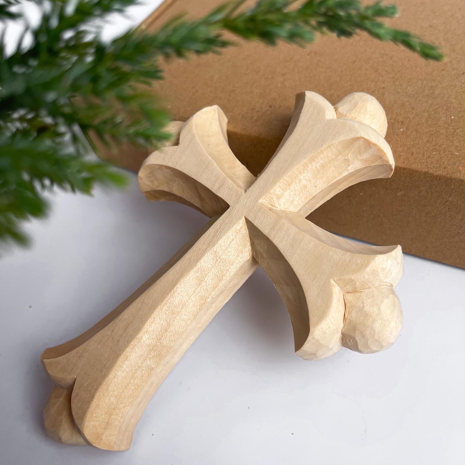 Modern Wooden Cross Wall, Hanging Crucifix Kids Room Decor, Christian ...