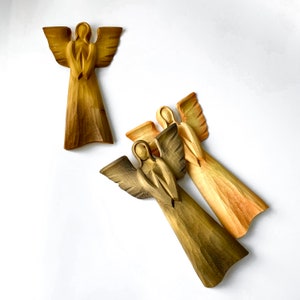 Wood Wall Angel, Carved Angel, Farmhouse Angel, Wood Angel Wall Decor ...