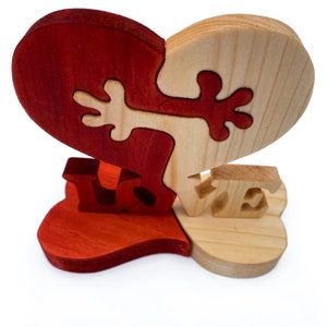 Wooden Love Sign, Love Stand, Wooden Heart Stand, Valentine Wood Heart ...