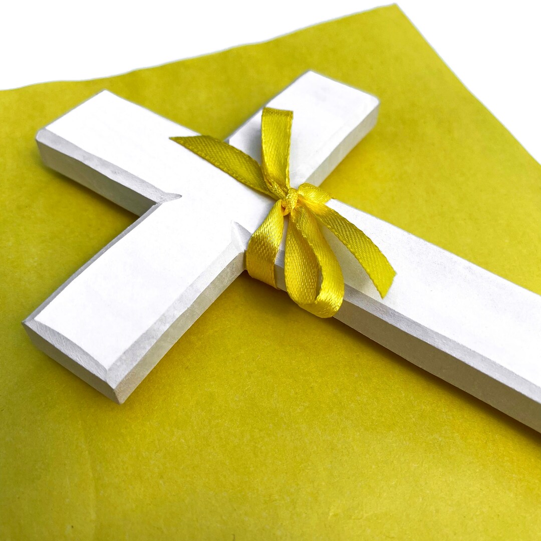 Wooden White Small Cross, Wall Cross for Girls, Boys, Nursery Cross ...