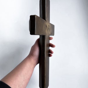 Small and Large Crosses Wall Decor, Wood Simple Cross, Orthodox INRI ...