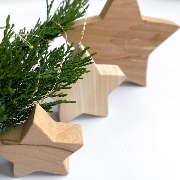 Holzsterne 3er set - Etsy.de