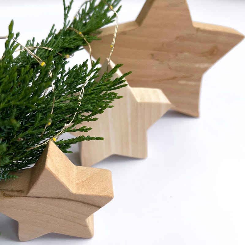 Wooden Star Shapes for Crafts - Etsy Canada