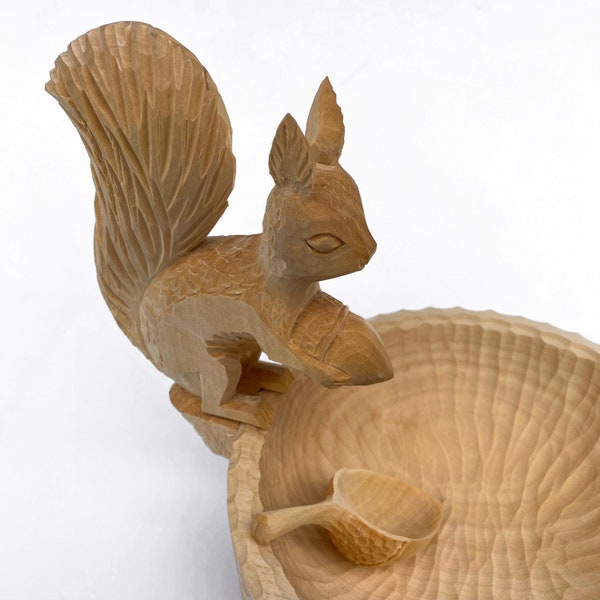 Wooden Squirrel - Etsy