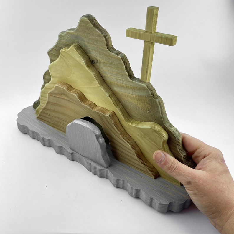 Wood Easter Set Nativity Wood Decor Nativity Scene Modern - Etsy