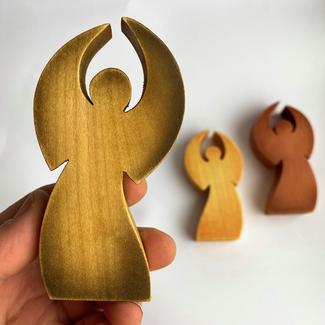 Wooden Small Angel, Standing Angel, Angel Cut Out, Angel Table Shelf ...