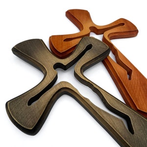 Crucifix Wall Catholic, Extra Large Cross, Hand Carved Cross, Wood ...
